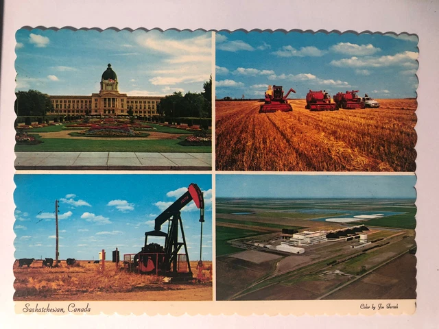 VINTAGE SASKATCHEWAN FARMING Multi-View Canada Postcard $3.70 - PicClick CA