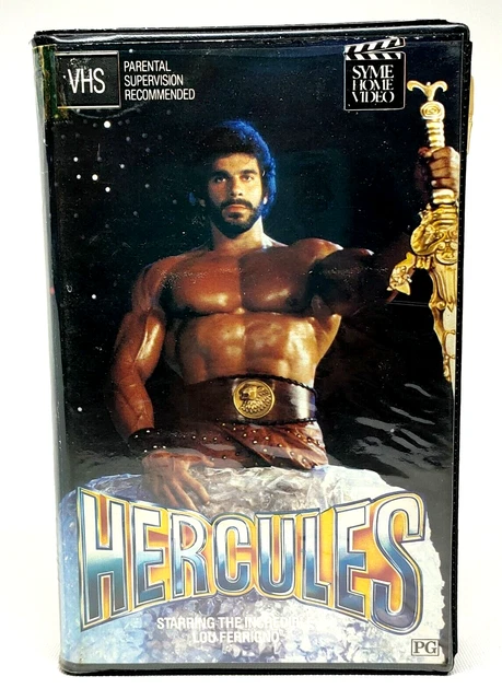 HERCULES VHS PAL Extremely Rare EX-RENTAL Clamshell LOU FERRIGNO Tested ...