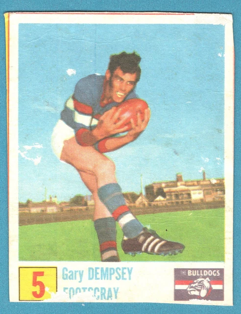 1971 AFL KELLOGGS [VFL FOOTY FESTIVAL CUT OUT CARD] - 5 Gary DEMPSEY ...