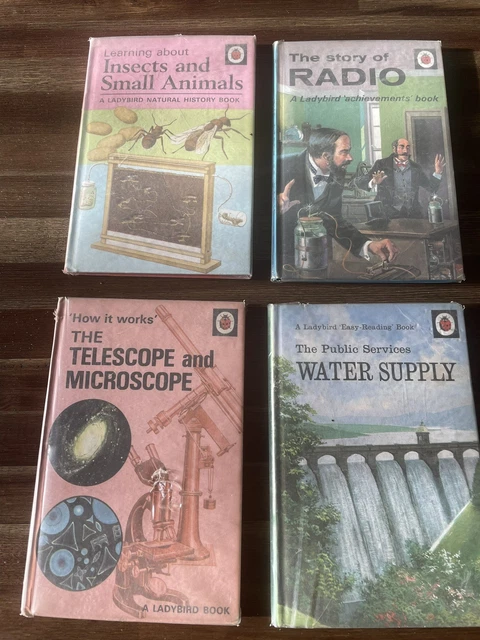 4 X LADYBIRD books. RADIO. INSECTS. WATER. TELESCOPE £2.24 - PicClick UK