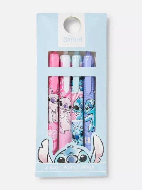DISNEY LILO & Stitch Angel Ballpoint Pen 4 Ball Point Pens Gift Pack ...