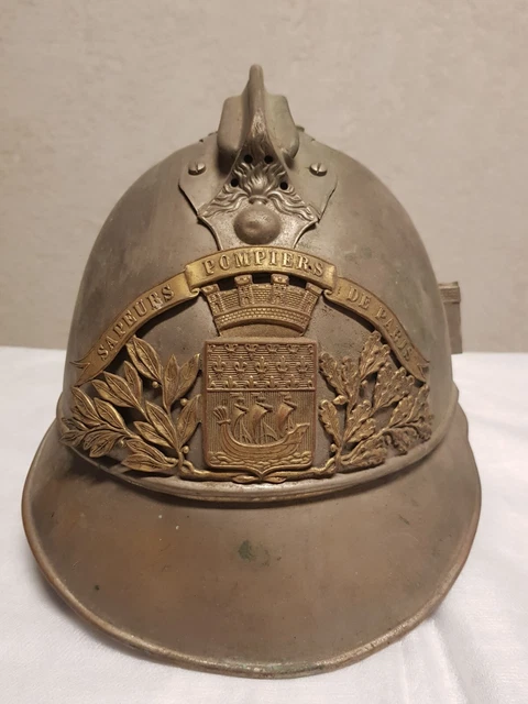 ANCIEN CASQUE DE pompier de PARIS EUR 1,00 - PicClick FR