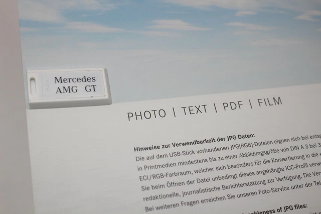 MERCEDES BENZ PRESS Kit the New AMG Gt 11. 2014 USB & Many Photos $46. ...