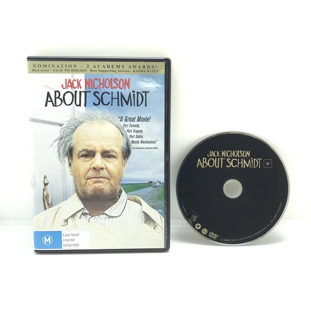 ABOUT SCHMIDT DVD Region 4 Jack Nicholson Kathy Bates Aus Seller Free ...