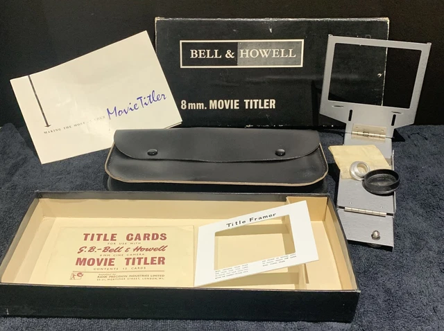 VINTAGE BELL & Howell 8mm Movie Titler Cine Home Movie Photography Edit ...