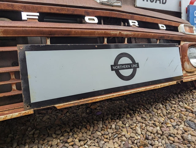 GENUINE TFL LONDON Underground Enamel Sign Northern Line Station Panel ...