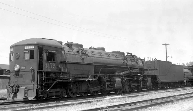 SP SOUTHERN PACIFIC Railroad Locomotive Engine No 4175 Old Train Photo ...