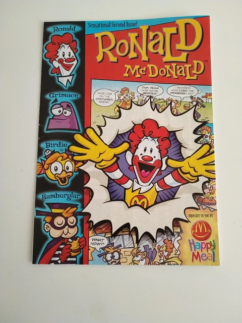 MCDONALDS HAPPY MEAL RONALD McDONALD & FRIENDS OFFICIAL MAGAZINE RED #2 ...