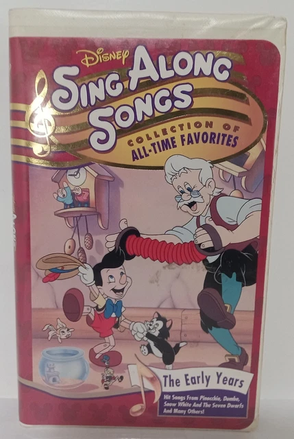 DISNEY SING ALONG Songs Collection Of All Time Favorites The Early ...