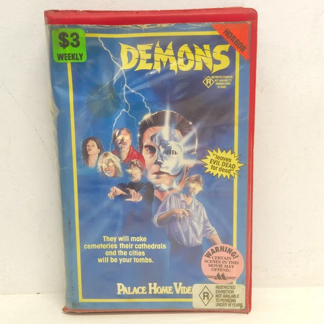 DEMONS (1986) - Clamshell VHS Tape - Ex Rental $340.00 - PicClick AU