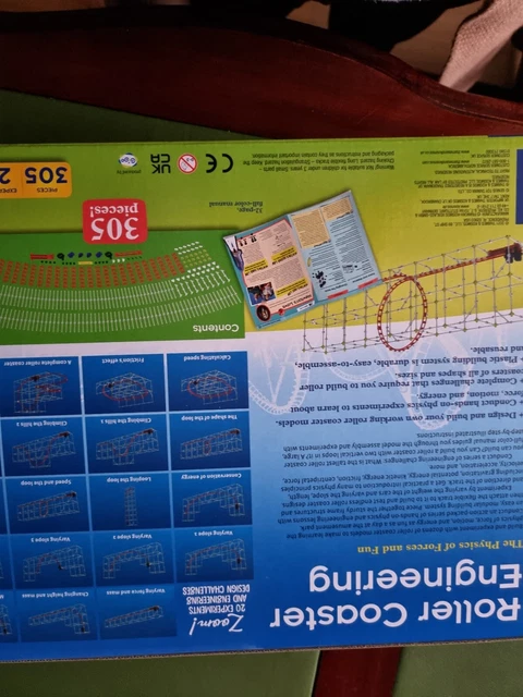 ROLLER COASTER ENGINEERING - 305 Piece Experiment Kit Fun Physics ...