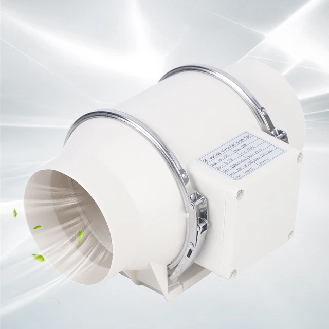 ROHRVENTILATOR ROHRLÜFTER KUGELLAGER Ventilator Duct Abluft Lüfter ...