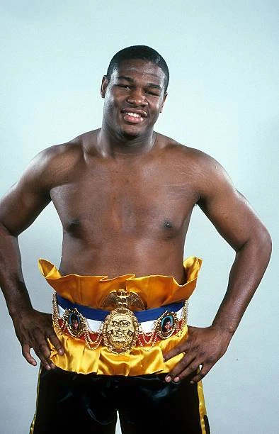 RIDDICK BOWE POSES With His Ring Belt OLD BOXING PHOTO EUR 6,50 ...