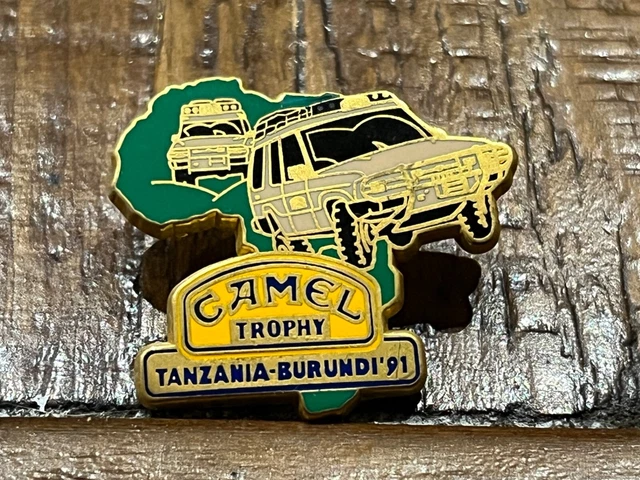 B PINS PIN ENAMEL CAMEL TROPHY TANZANIA BURUNDI 91 LAND ROVER ARTHUS ...