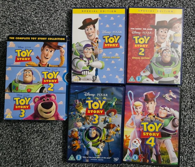 DISNEY PIXAR TOY Story Complete 1-4 Bundle Collection Animated Kids ...