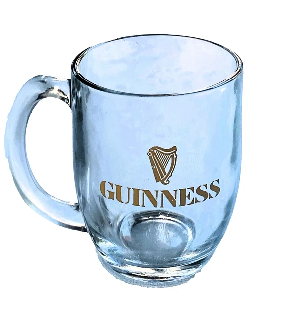 Vintage Guinness Glass Half Pint Tankard Gold Writing £1500 Picclick Uk