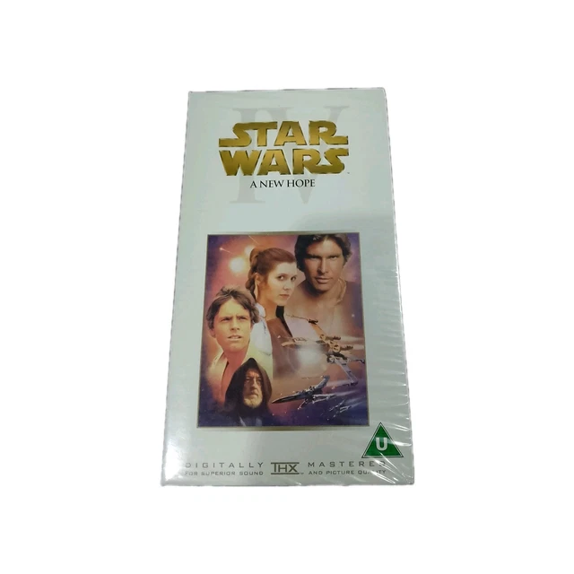 STAR WARS A New Hope VHS Cardboard Slip Sleeve Release New And Sealed £ ...