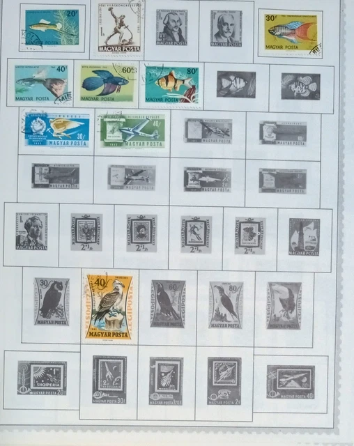 92 PAGES OF Postage Stamps From A World Wide Album (184 Pgs) £40.48 ...