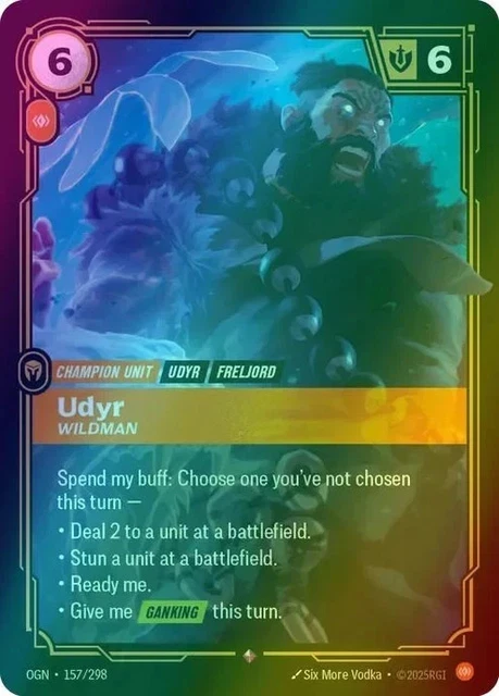 UDYR, WILDMAN - Riftbound: Origins - OGN R 157/298 $1.99 - PicClick CA