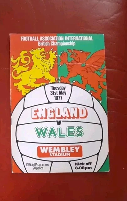 7 ENGLAND V Wales Football Programmes. 1971-79 £4.35 - PicClick UK
