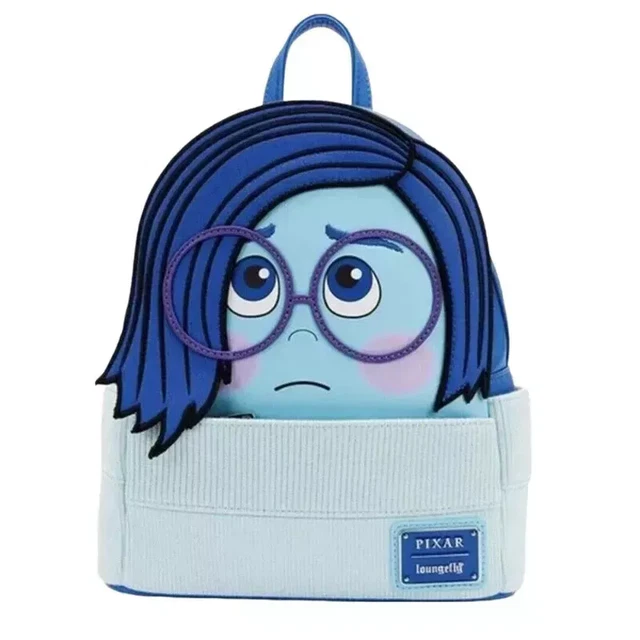 INSIDE OUT 2 Pixar Sadness Backpack Loungefly Women Shoulder Bag Mini ...
