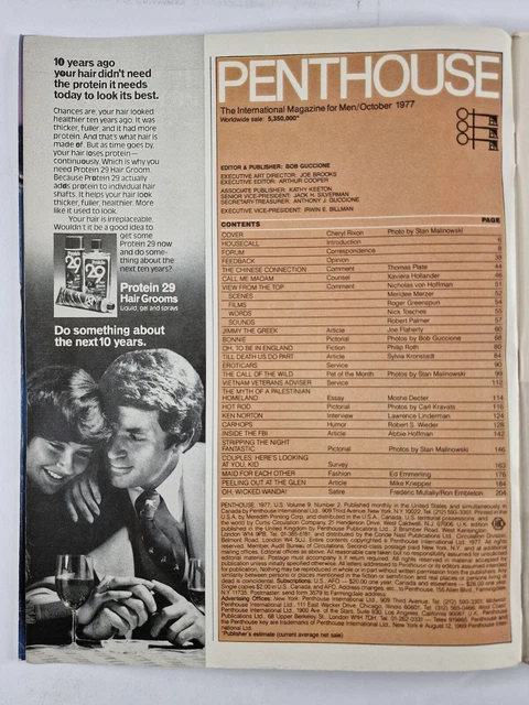 VINTAGE PENTHOUSE MAGAZINE - October 1977 - Very Good Condition £14.99 - PicClick UK