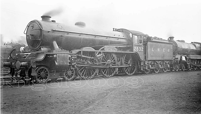 ORIGINAL LARGE 11CM x 7cm b&w Negative LNER B2 4-6-0 2832 No Other ...