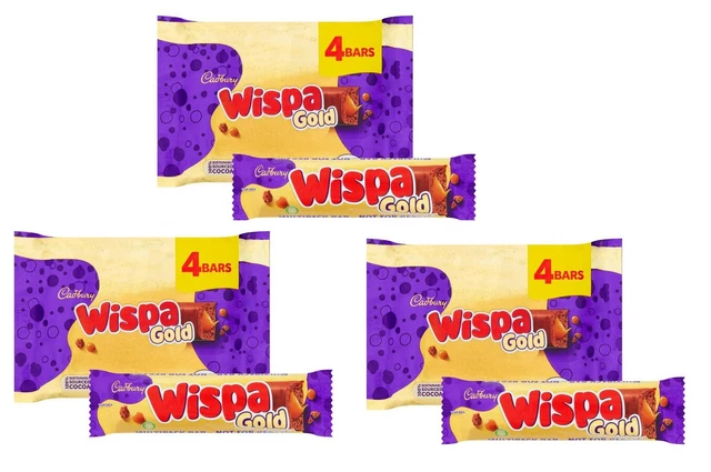 CADBURY WISPA GOLD Chocolate Bar Multipack x3 £8.59 - PicClick UK
