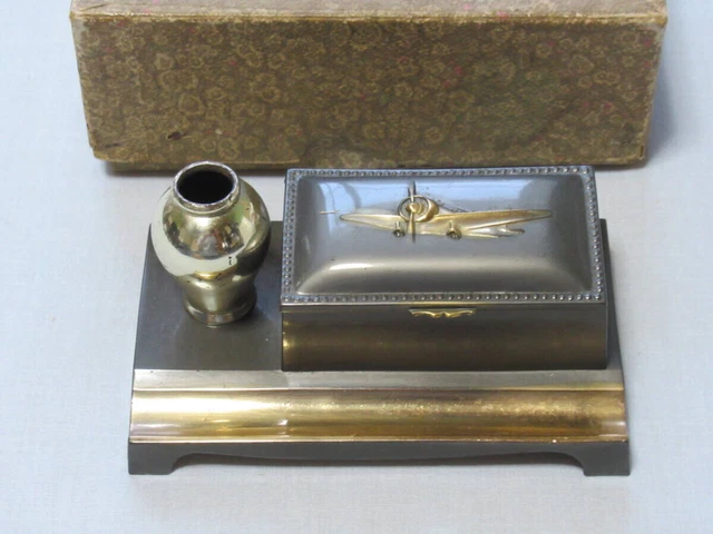 FORMER JAPANESE ARMY original Rare Design inkwell WW2 miitary IJA IJN ...