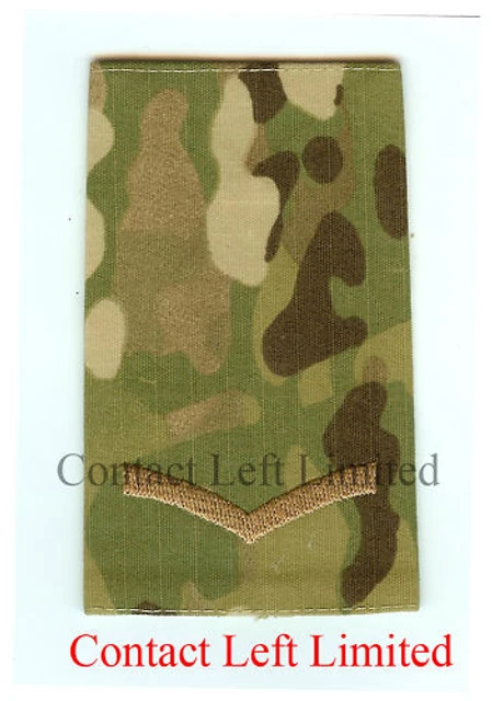 PAIR OFFICIAL MULTICAM MTP Lance Corporal RANK SLIDES $8.73 - PicClick