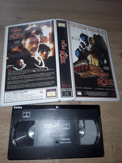RARE VHS SEAN Connery Le Nom De La Rose Première Édition Nelson Warner ...