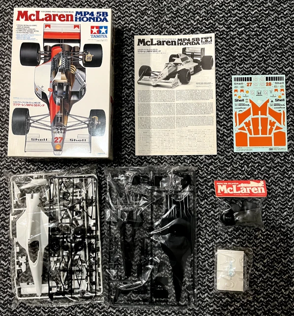TAMIYA 20026 MCLAREN MP4/5B HONDA 1/20 Scale Unbuilt F1 Race Car Model ...