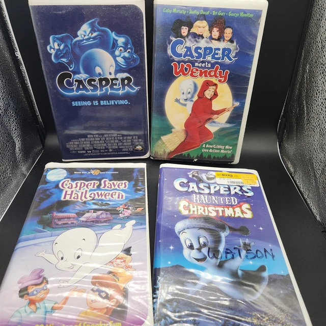CASPER VHS MOVIES Clamshell Lot Of 4 Casper, Haunted Christmas, Saves ...