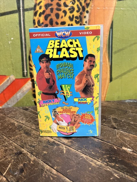 VINTAGE WCW BEACH Blast 1992 Vhs Tape Nwa Nwo Wwf Wwe Awa Retro Legends ...
