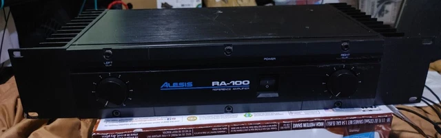 ALESIS RA-100 REFERENCE Amplifier Stereo power amp rackmount 1997 Works ...