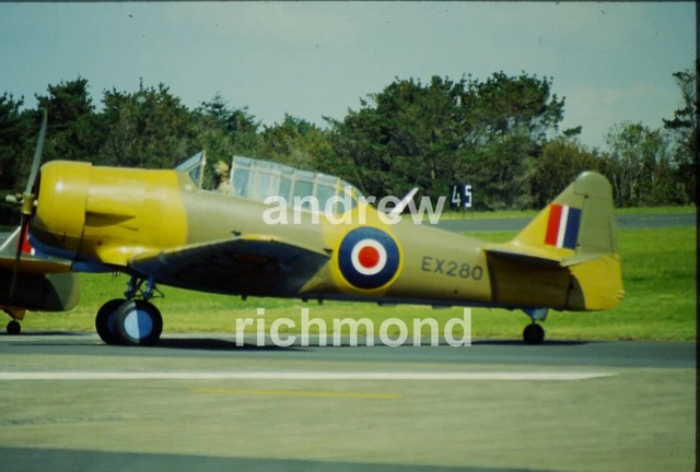 NORTH AMERICAN AT-6C Harvard IIA EX280 RAF Original 35mm Aviation Slide ...