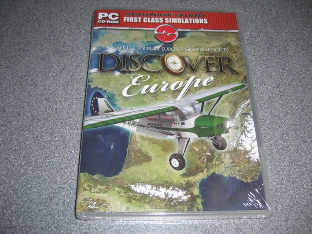 DISCOVER EUROPE PC Cd Rom Add-On Flight Simulator X 2004 FS2004 FSX ...