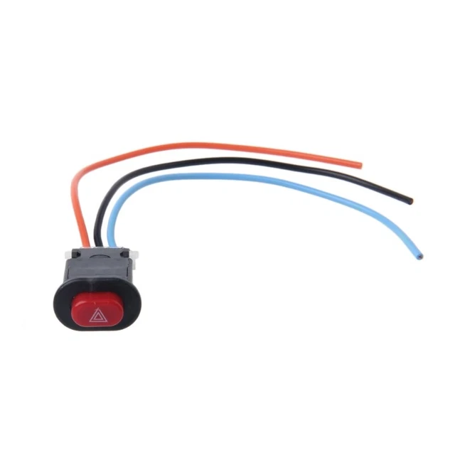 MOTORBIKE HAZARD LIGHT Switch Double Warning Flasher Emergency Signal ...