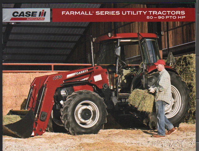 CASE IH FARMALL Series Utility 50 - 90hp Tractor Brochure Leaflet £6.00 - PicClick UK