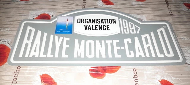 PLAQUE RALLYE MONTE carlo 1997 Valence plate RARE EUR 55,00 - PicClick FR