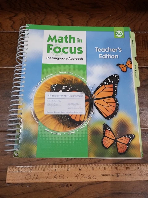 MATH IN FOCUS The Singapore Approach Book 3A Teacher's Edition 2009 $34 ...