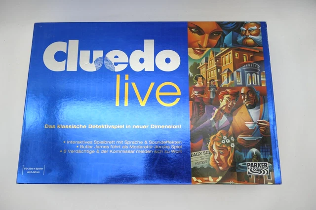 CLUEDO LIVE / Brettspiel / Vintage / Parker / Guter Zustand / komplett ...