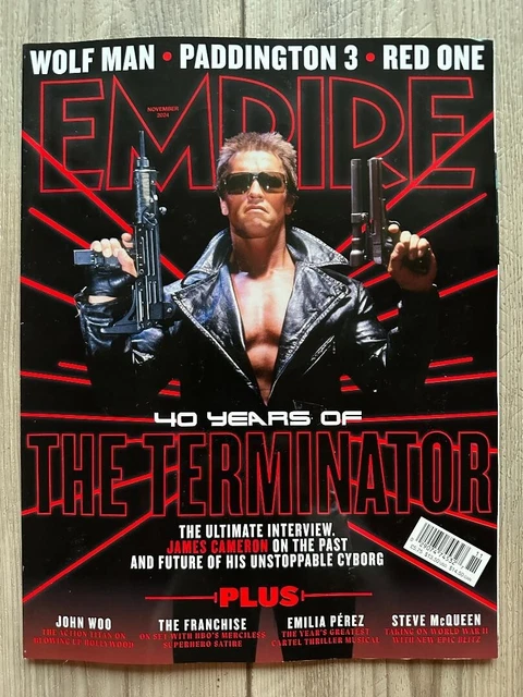 40 YEARS OF TERMINATOR Nov 2024 EMPIRE Movie Magazine WOLF MAN Red One ...