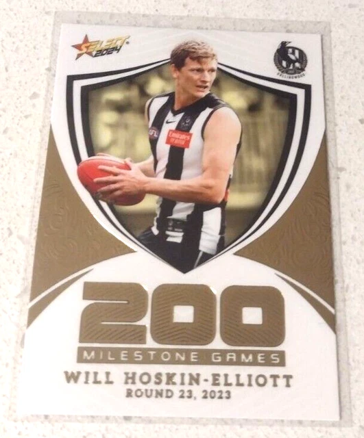 2024 FOOTY STARS Will Hoskin-Elliott Milestone Games 200 MG26 ...