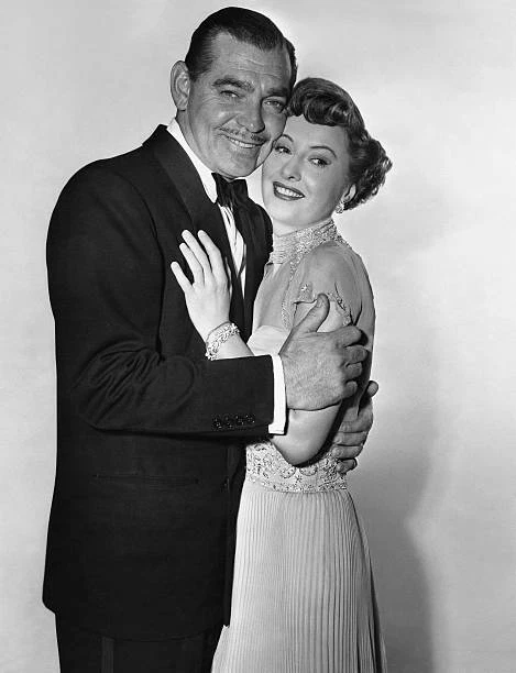 GABLE CLARK ACTOR USA with Barbara Stanwyck in the film Death - 1955 ...