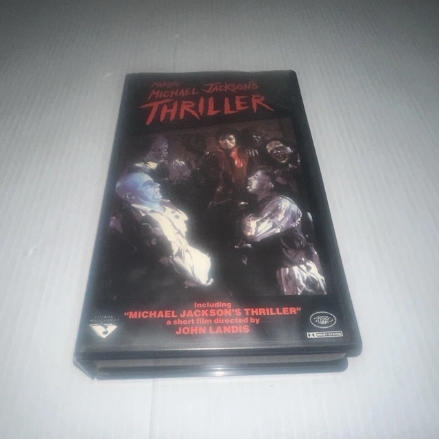 MAKING MICHAEL JACKSON'S Thriller - VHS Video Cassette Tape 1983 Small ...