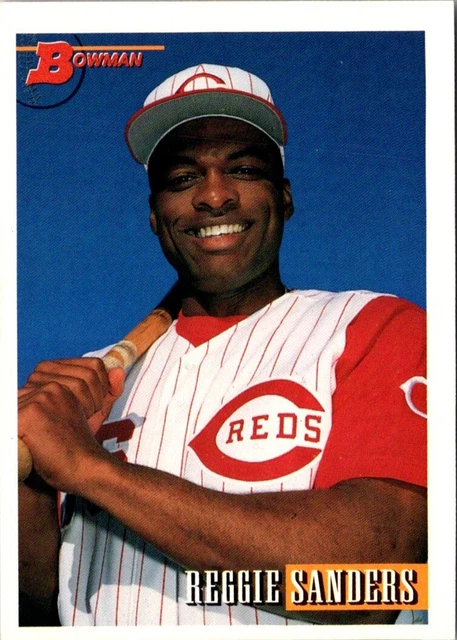 CARTE DE BASEBALL 1993 Bowman Reggie Sanders #666 Cincinnati Reds EUR 2 ...