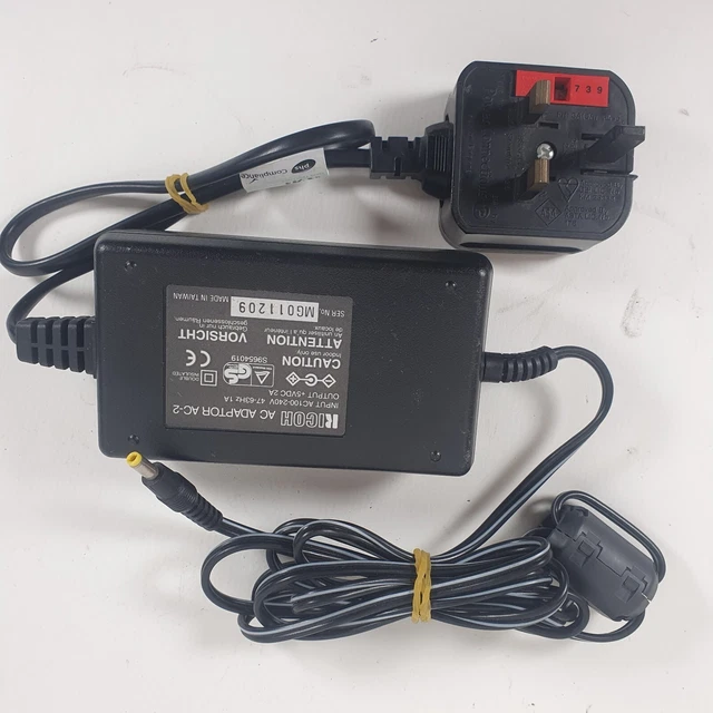 RICOH AC ADAPTER AC-2 Genuine Power Supply AC100-240v 5VDC 2A Tested £8 ...