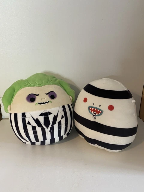SQUISHMALLOWS BEETLEJUICE BEETLEJUICE & Sandworm Plush Soft Toy Bundle ...