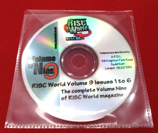 RISC WORLD MAGAZINE Vol 9 Issues 1 to 6 CD ROM Acorn RISC OS $66.04 - PicClick AU